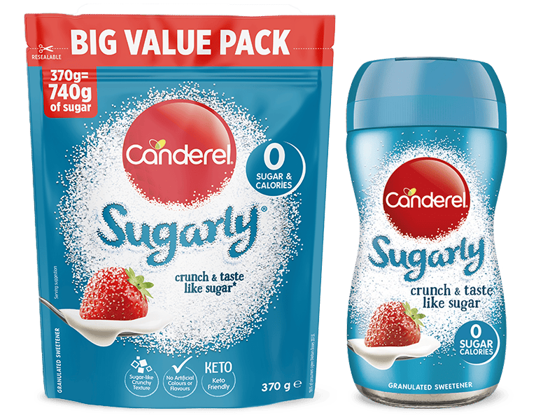 Canderel® Sugarly - Sugar-like Crunchy Texture with 0 Calories!